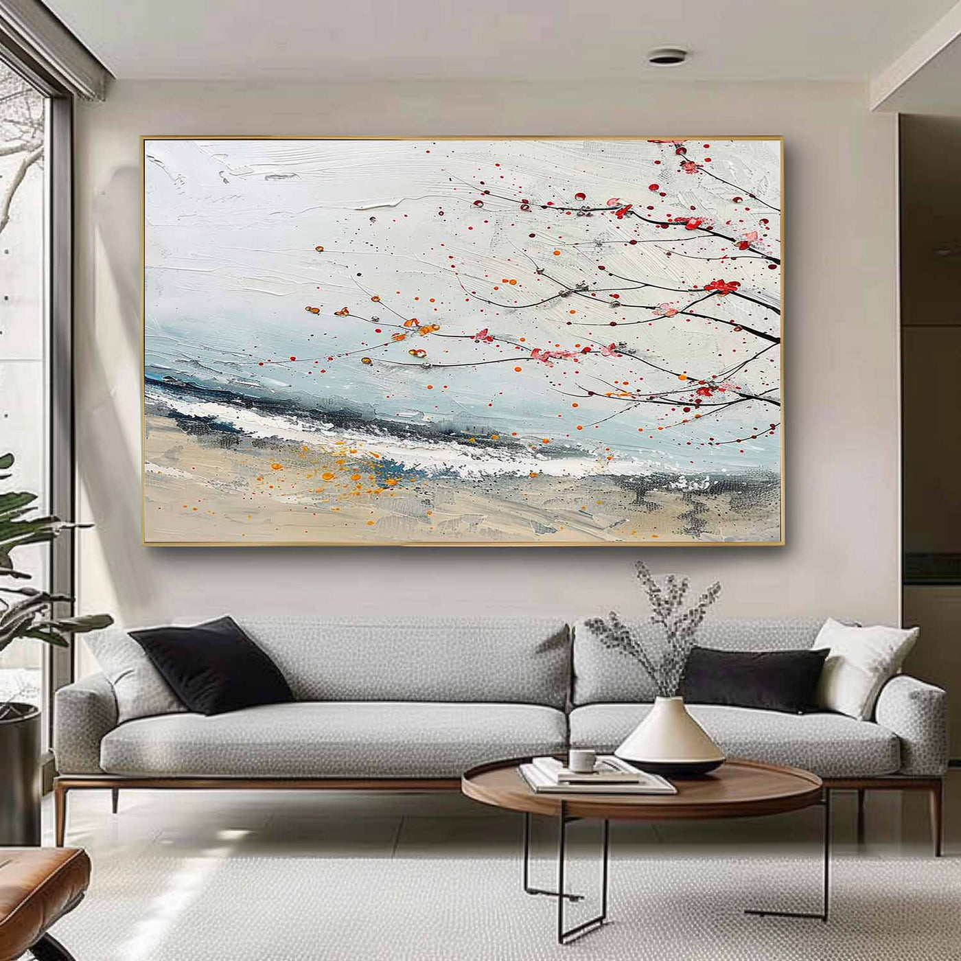 Large Abstract Flowers Landscape Art for Sale Abstract Flowers Abstract ...