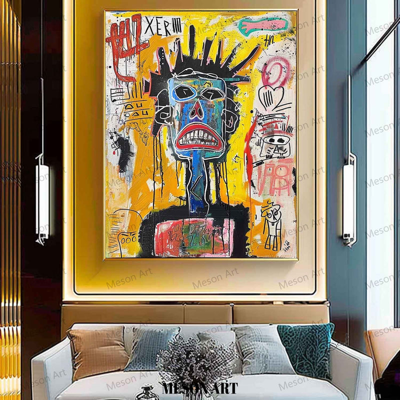 Basquiat Abstract Graffiti Art Cool Graffiti Canvas Art Fun Graffiti ...