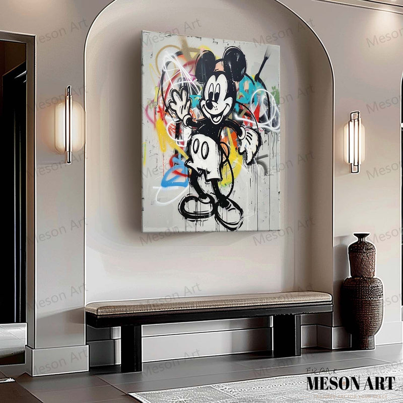 Mickey Mouse Graffiti Canvas Art for Sale Mickey Mouse Graffiti Street ...