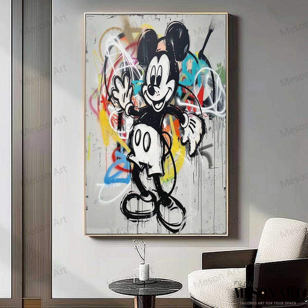 Mickey Mouse Graffiti Canvas Art for Sale Mickey Mouse Graffiti Street ...