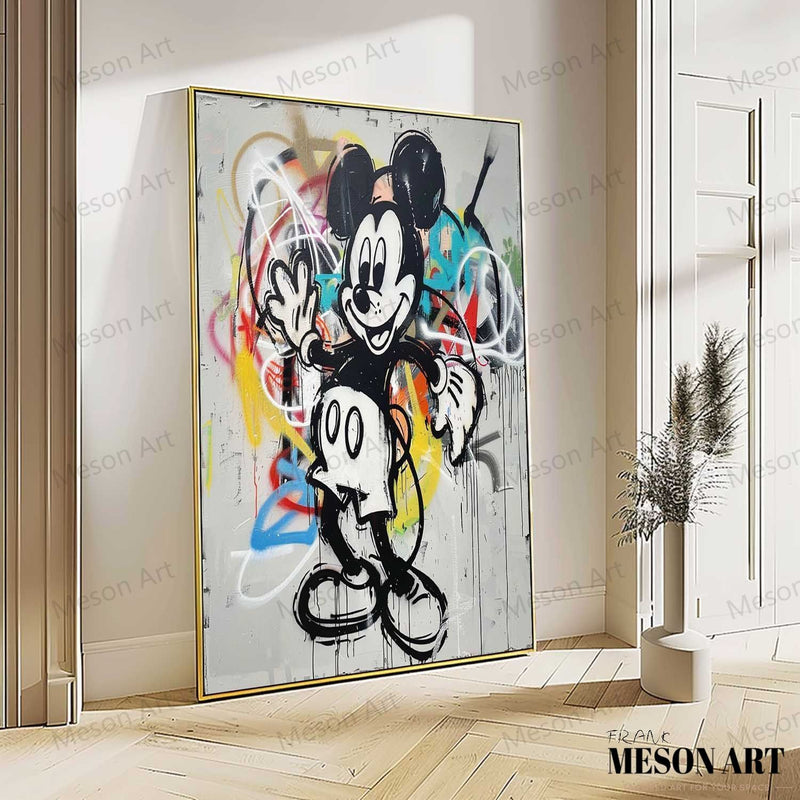 Mickey Mouse Graffiti Canvas Art for Sale Mickey Mouse Graffiti Street ...