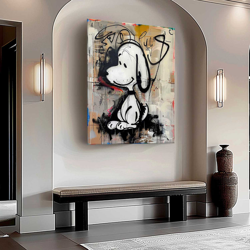 Snoopy Graffiti Art on Canvas Snoopy Wall Art for Kids Room for Sale ...