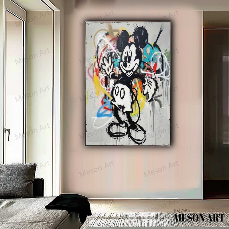 Mickey Mouse Graffiti Canvas Art for Sale Mickey Mouse Graffiti Street ...