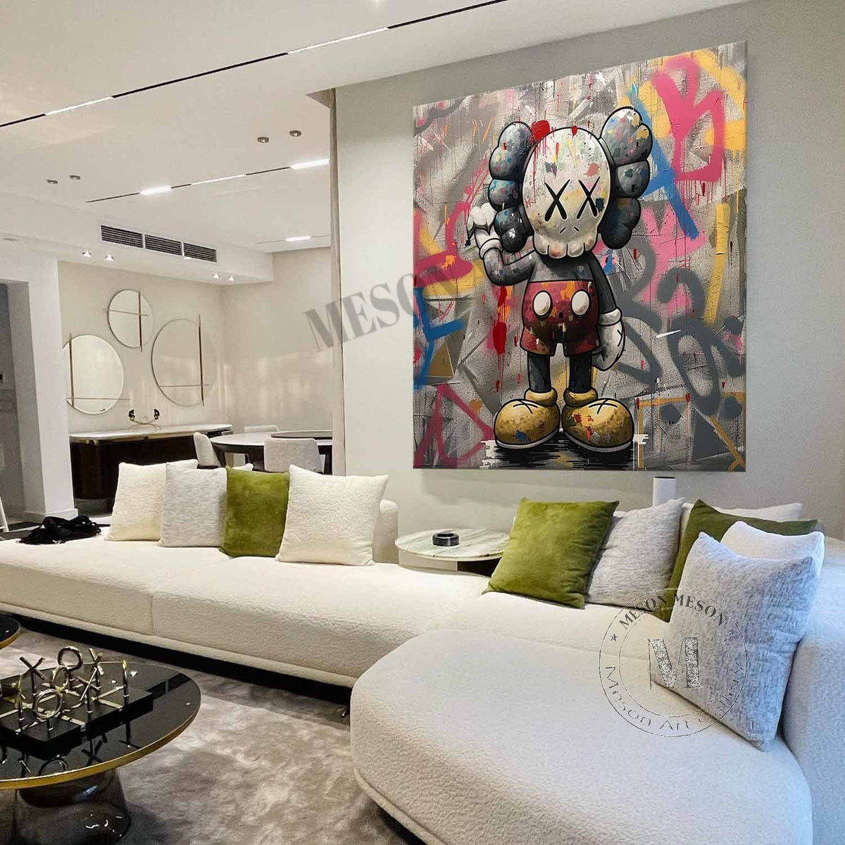 Kaws Canvas Wall Art Kaws Art Canvas Kaws Oil Painting Kaws Graffiti ...