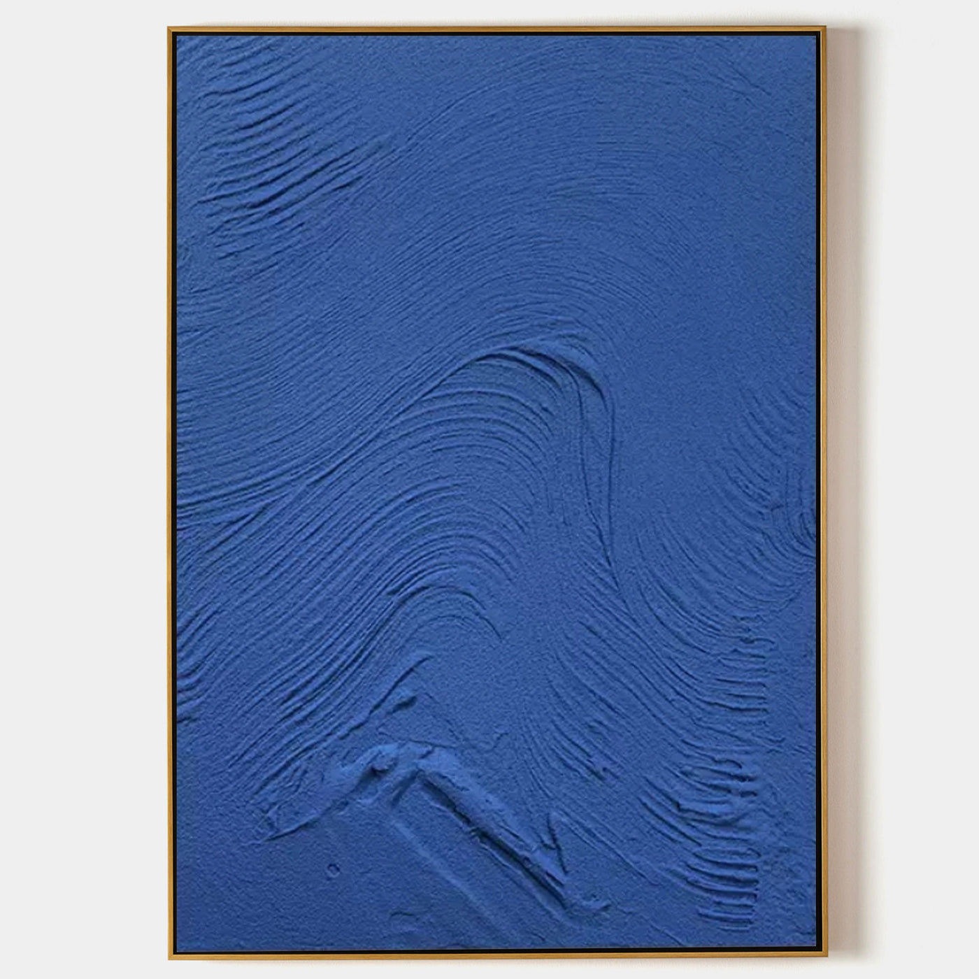 Blue Abstract Acrylic Painting Klein Blue Minimalist Canvas Art Blue ...