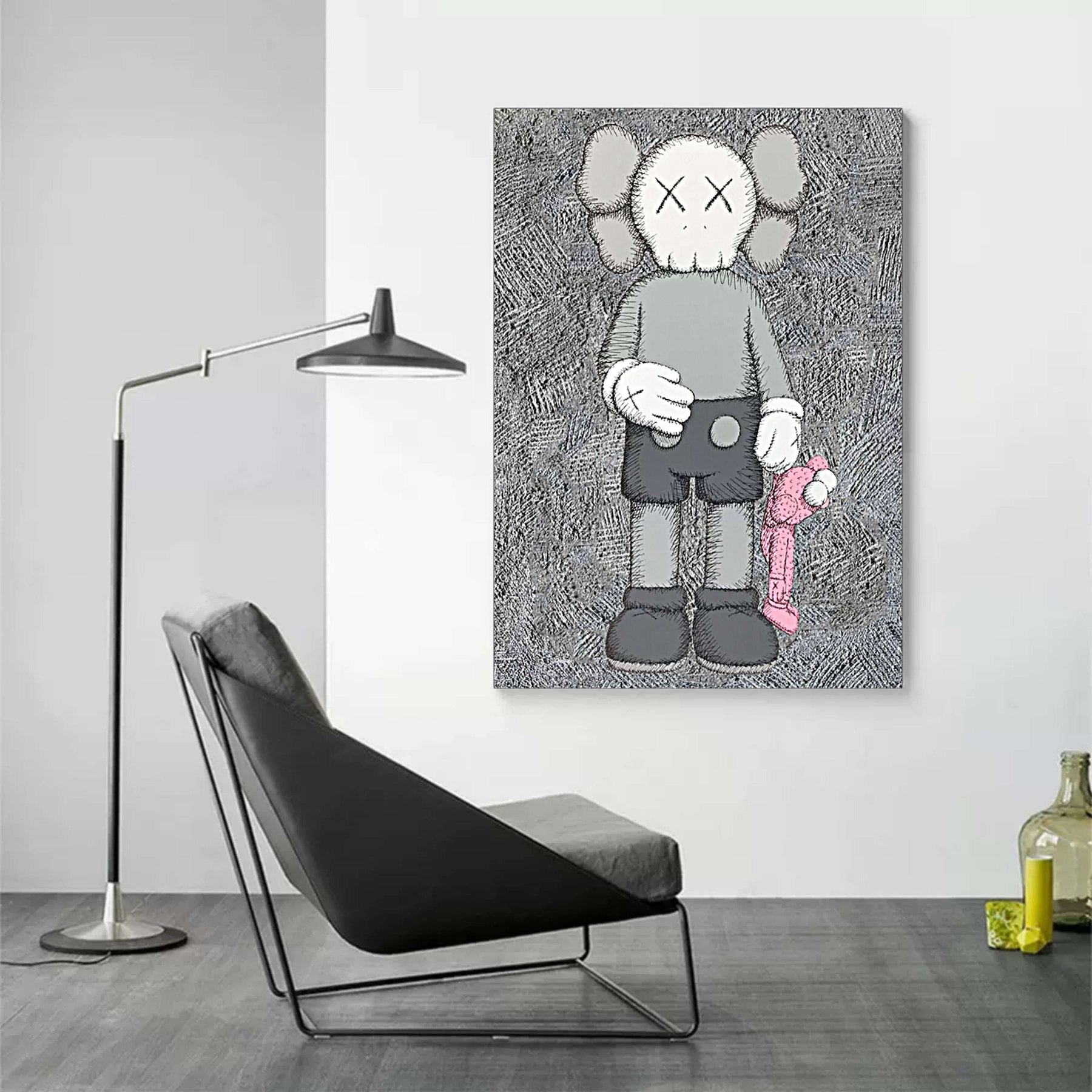 Large KAWS Wall Art KAWS Canvas Art KAWS Artwork KAWS Figure Paintings ...