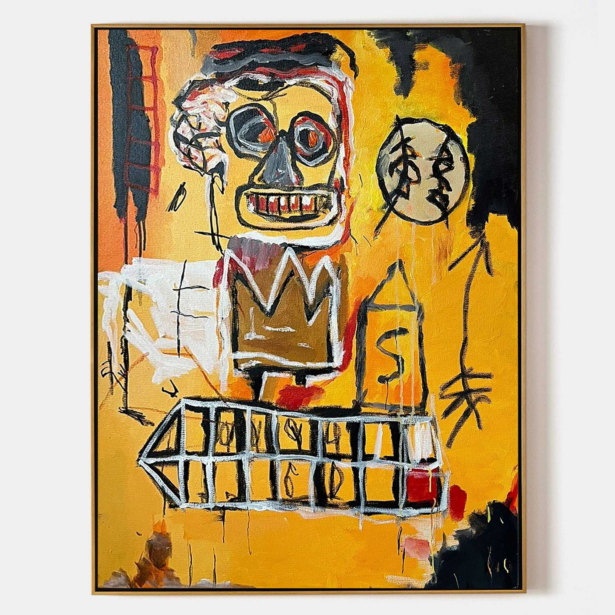 Basquiat abstract art Basquiat artwork Basquiat canvas painting Tribute ...