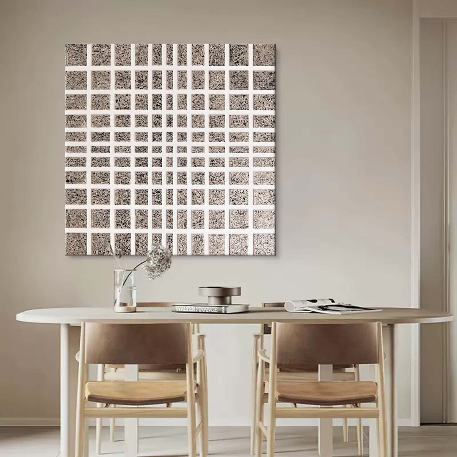 Gray Oil Paintings 3D Gray Textured Art Abstract Gray Wall Art Gray ...