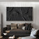 Panoramic Black 3D Abstract Painting Large Black Textured Wall Art ...