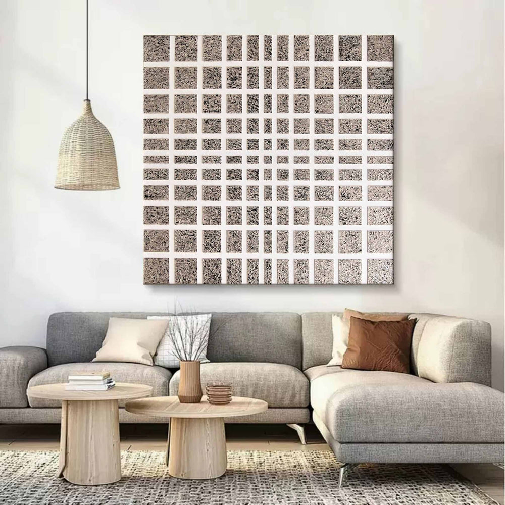 Gray Oil Paintings 3D Gray Textured Art Abstract Gray Wall Art Gray ...