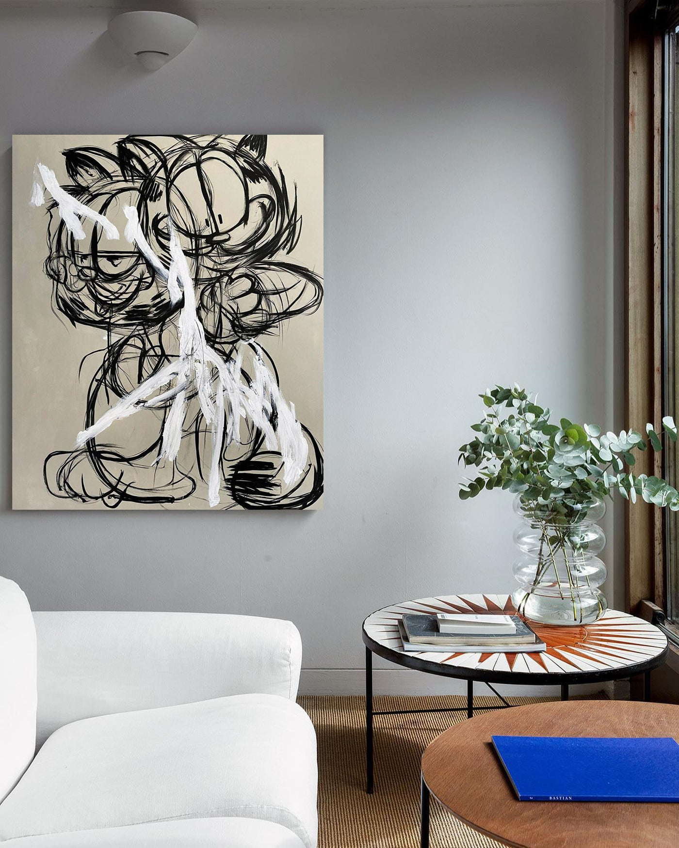 Garfield Graffiti Painting Garfield Pop Art Garfield 3D Textured Wall ...