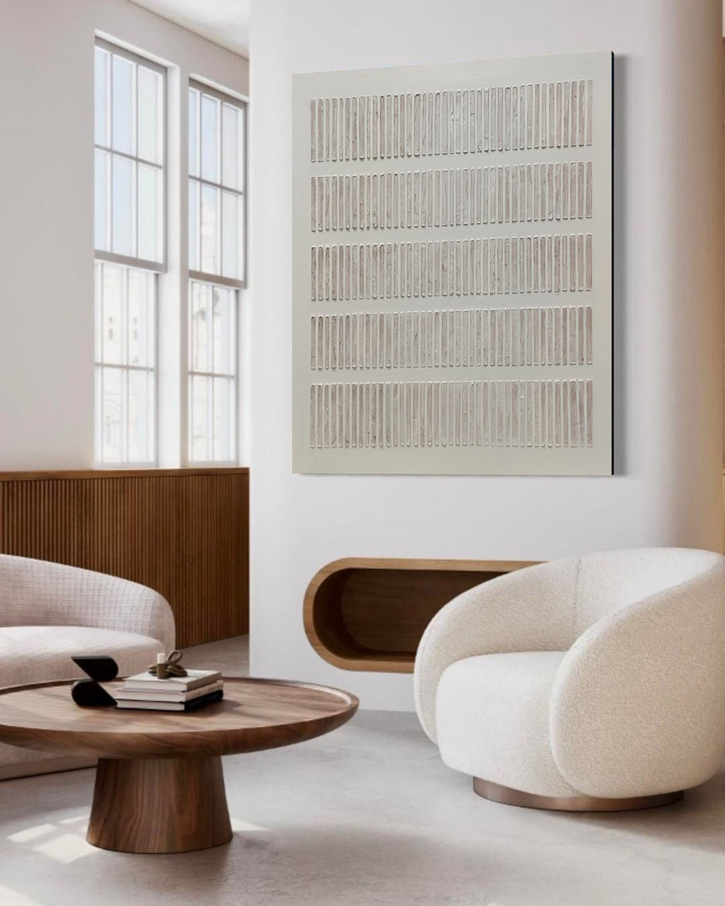 White plaster abstract art White abstract painting White abstract art ...